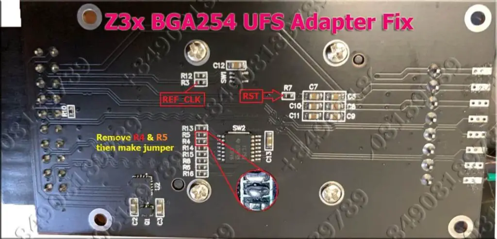 UFS BGA 254 MODIFICACION